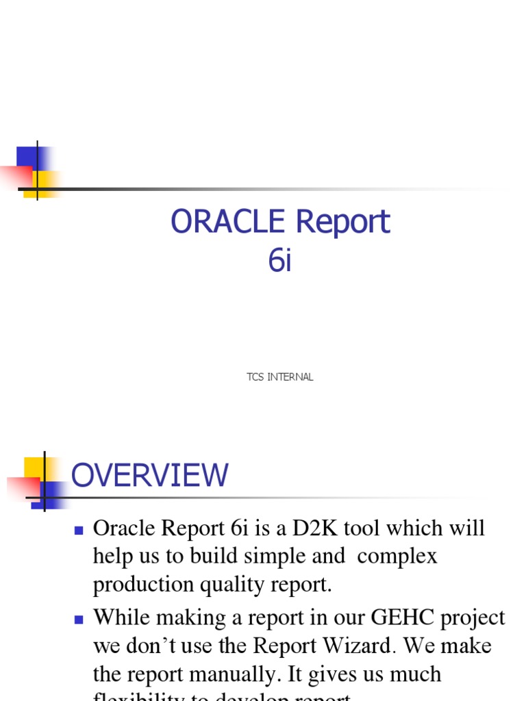 Training ORACLE REPORT 206i | PDF | Parameter (Computer Programming) | Pl/Sql