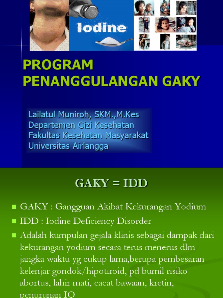 Program Penanggulangan Gaky 2013 | PDF
