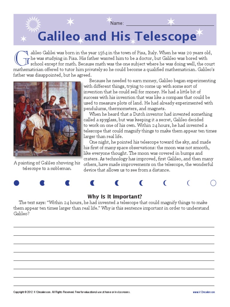 Galileo and His Telescope | PDF | Galileo Galilei | Invention