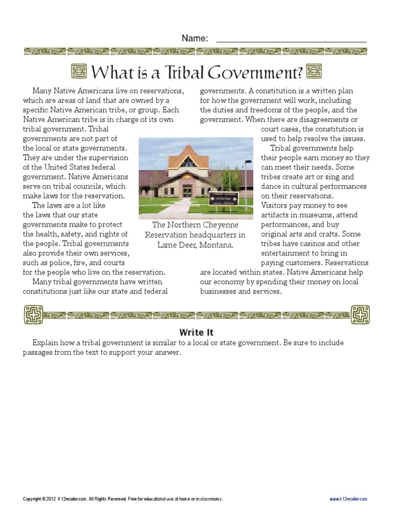 What Is Tribal Government | PDF | Politics