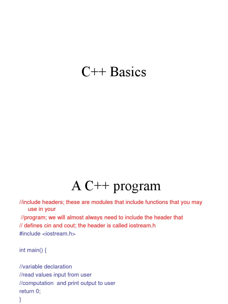 Cbasicsppt C Integer Computer Science 