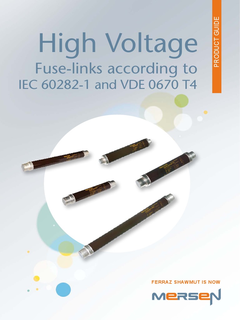 BR High Voltage Fuse Links IEC 60282 1 Product Guide En | Fuse ...