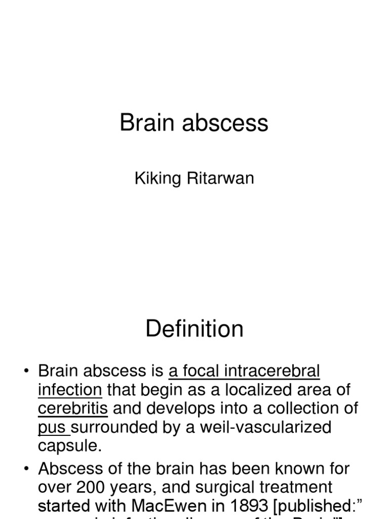 Brain abscess.ppt | Public Health | Immunology