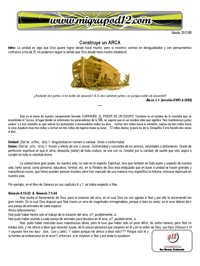57 Construye Un Arca PDF | PDF | Noé | Arca de Noé