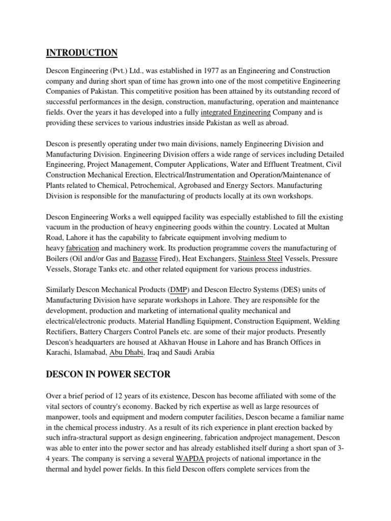 Descon | PDF | Boiler | Machines