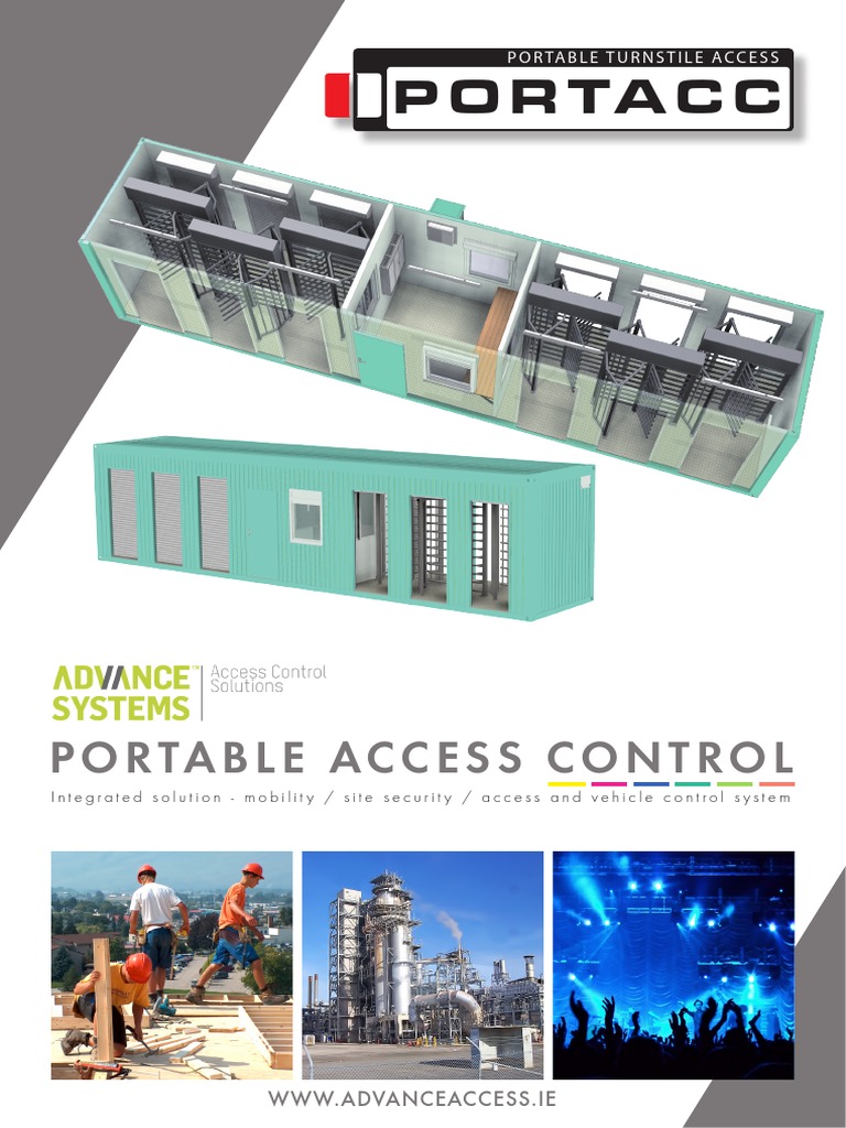 Portable Turnstile Access Solutions | PDF | Access Control | Radio ...