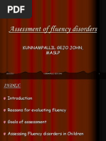 Informal Assessment of Stuttering: Percentage of Syllables Stuttered ...
