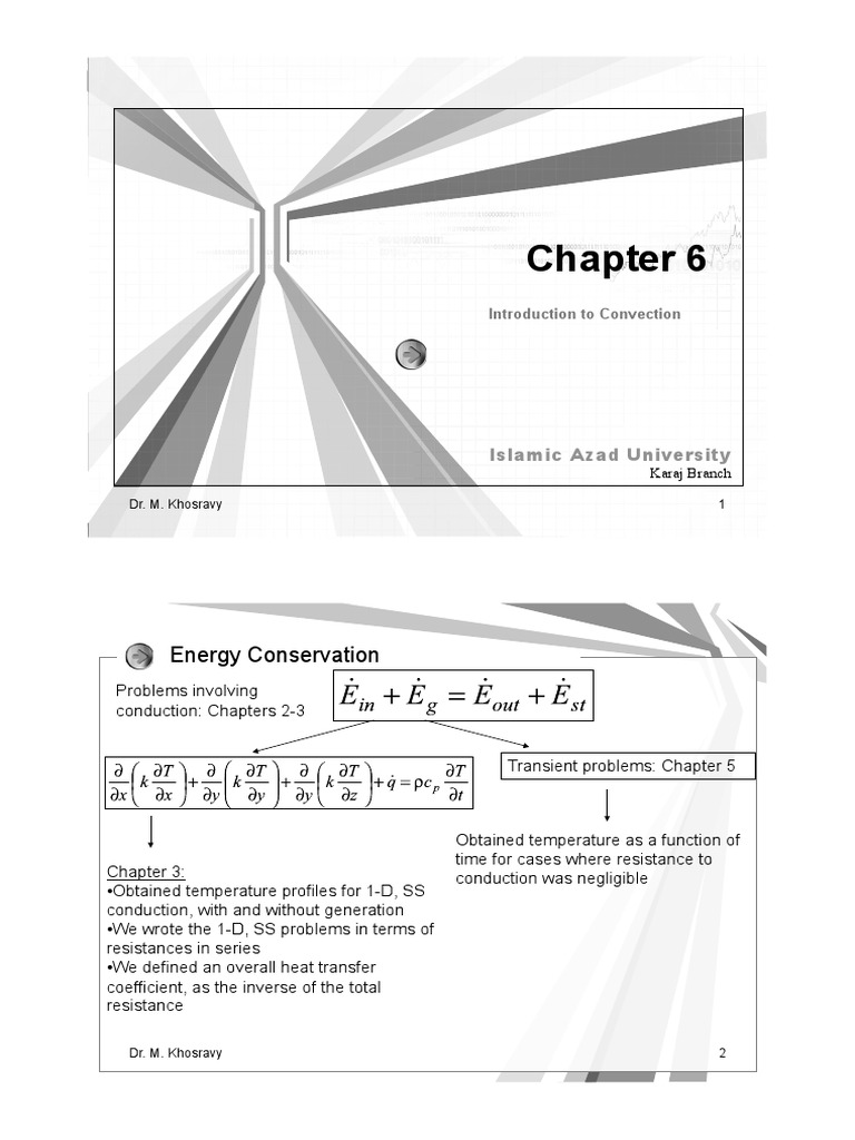 6-Introduction To Convection PDF | PDF | Boundary Layer | Heat Transfer