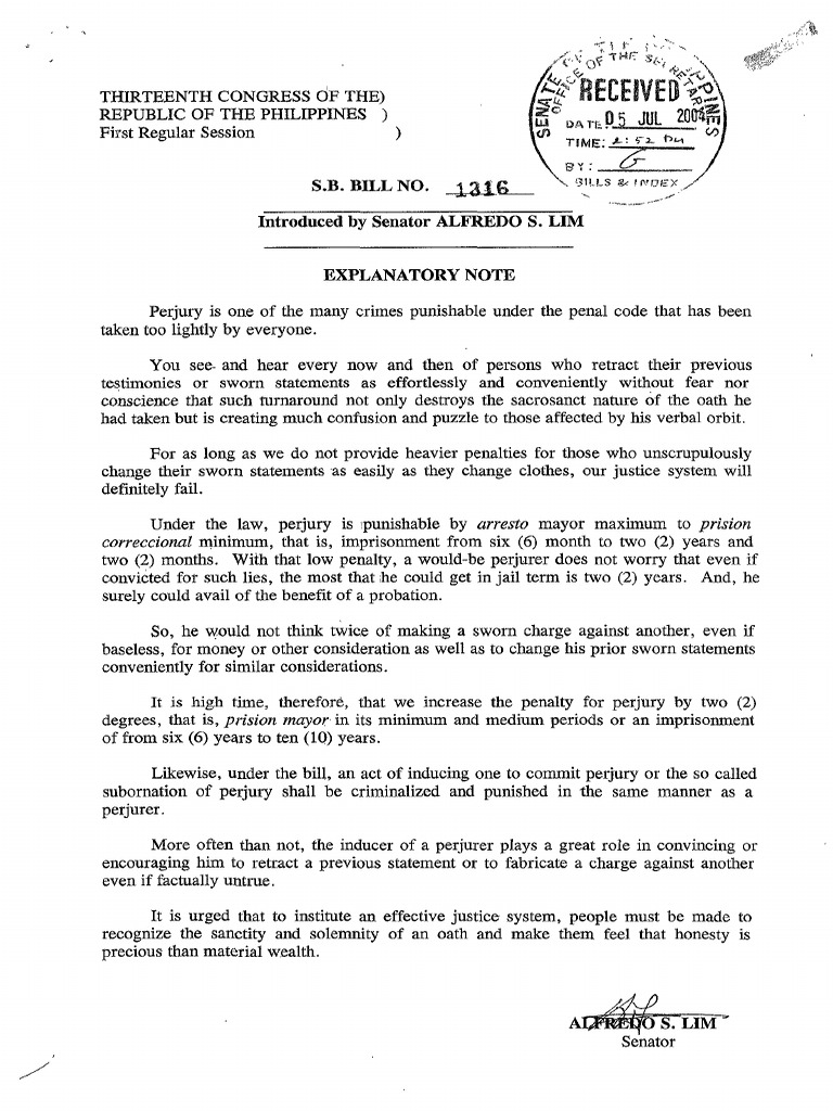 Perjury.pdf | Perjury | Government Information