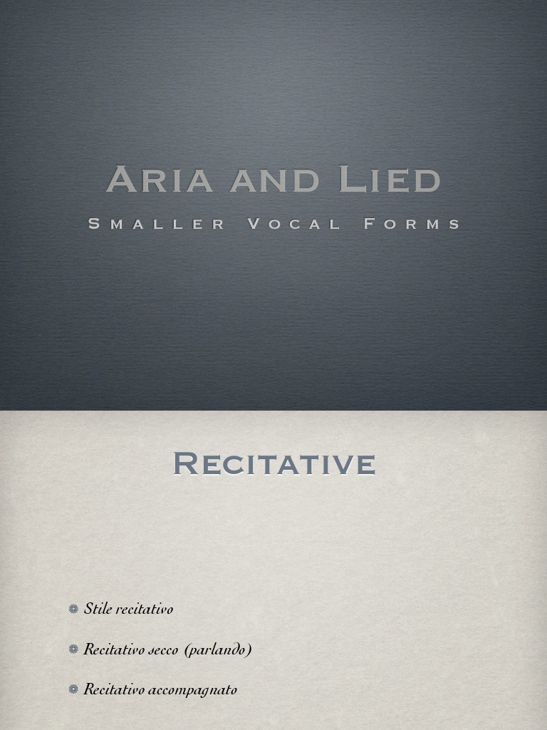 Aria | PDF | Aria | Vocal Musical Compositions