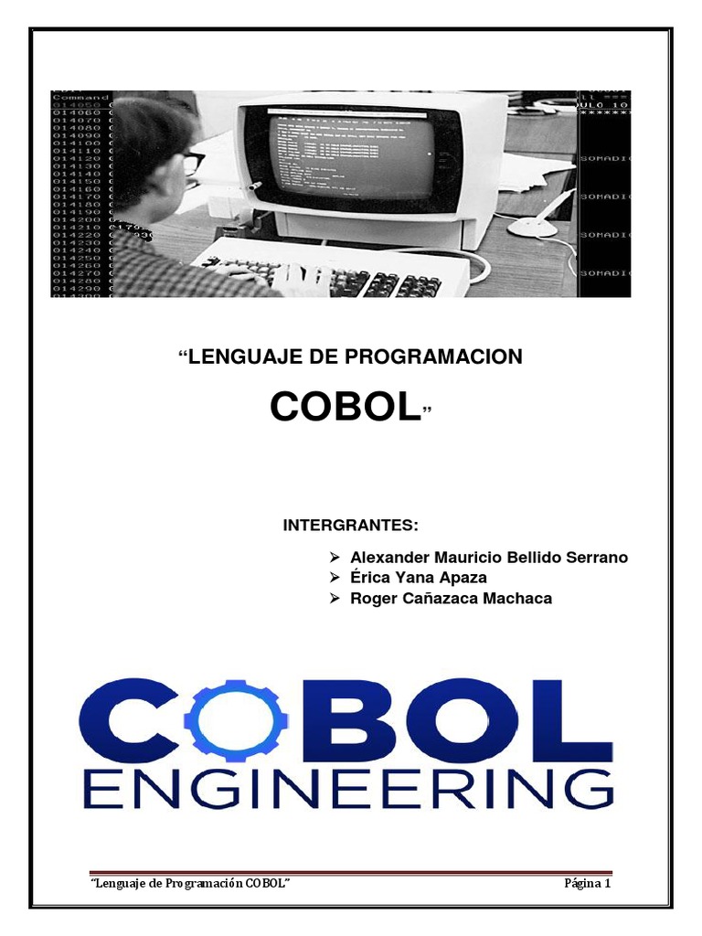 Lenguaje de Programacion Cobol | Programa de computadora | Lenguaje de programación