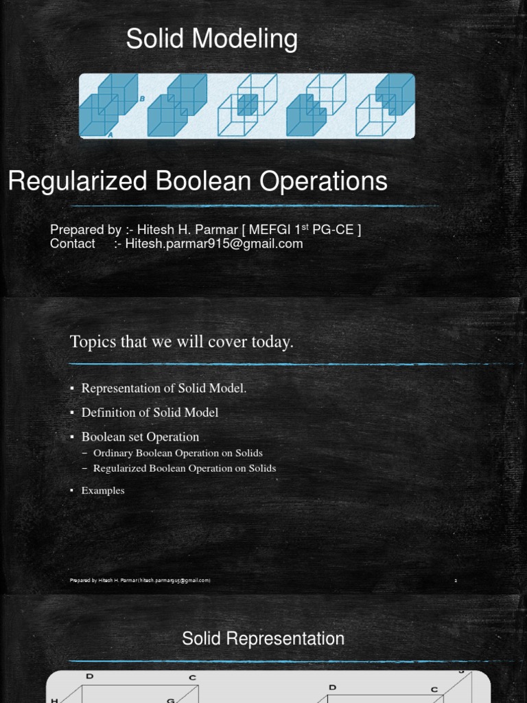Regularized Boolean Set Operation On Solids In Computer Graphics Pdf Boolean Algebra 3604