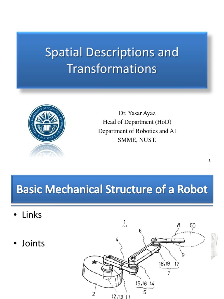 Spatial Transformations in Robotics | PDF | Technology & Engineering