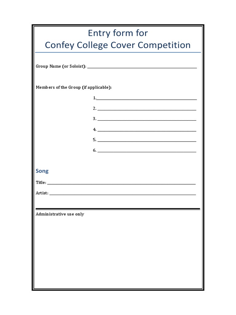 Confey College Cover Competition Entry | PDF
