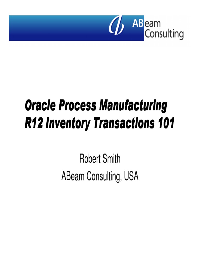 OPm Inventory Transactions PDF | Download Free PDF | Inventory | Computing