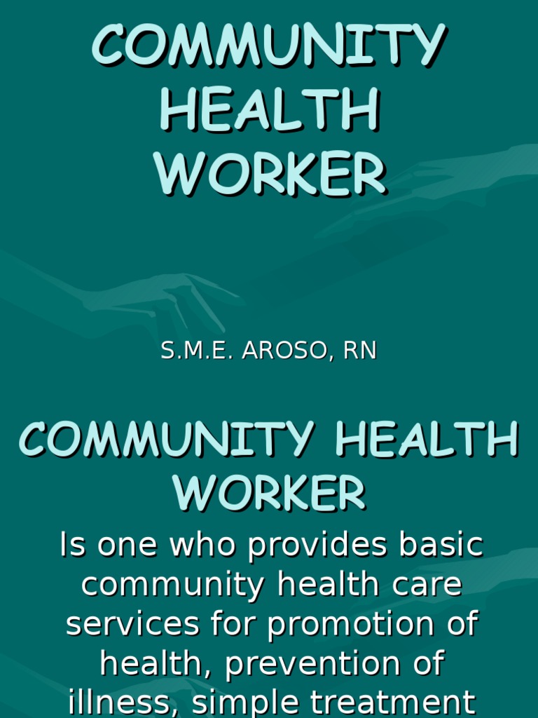 Community Health Worker Essentials | PDF | Health Education | Teachers