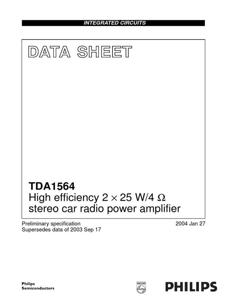 Tda 1564 | PDF | Amplifier | Printed Circuit Board