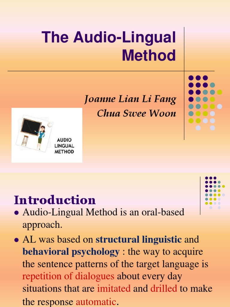 An Analysis of the Audio-Lingual Method and Its Key Principles and ...