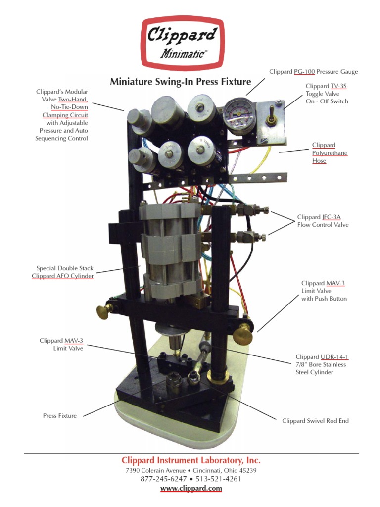 Clippard Swing-In Press Fixture Application. | PDF
