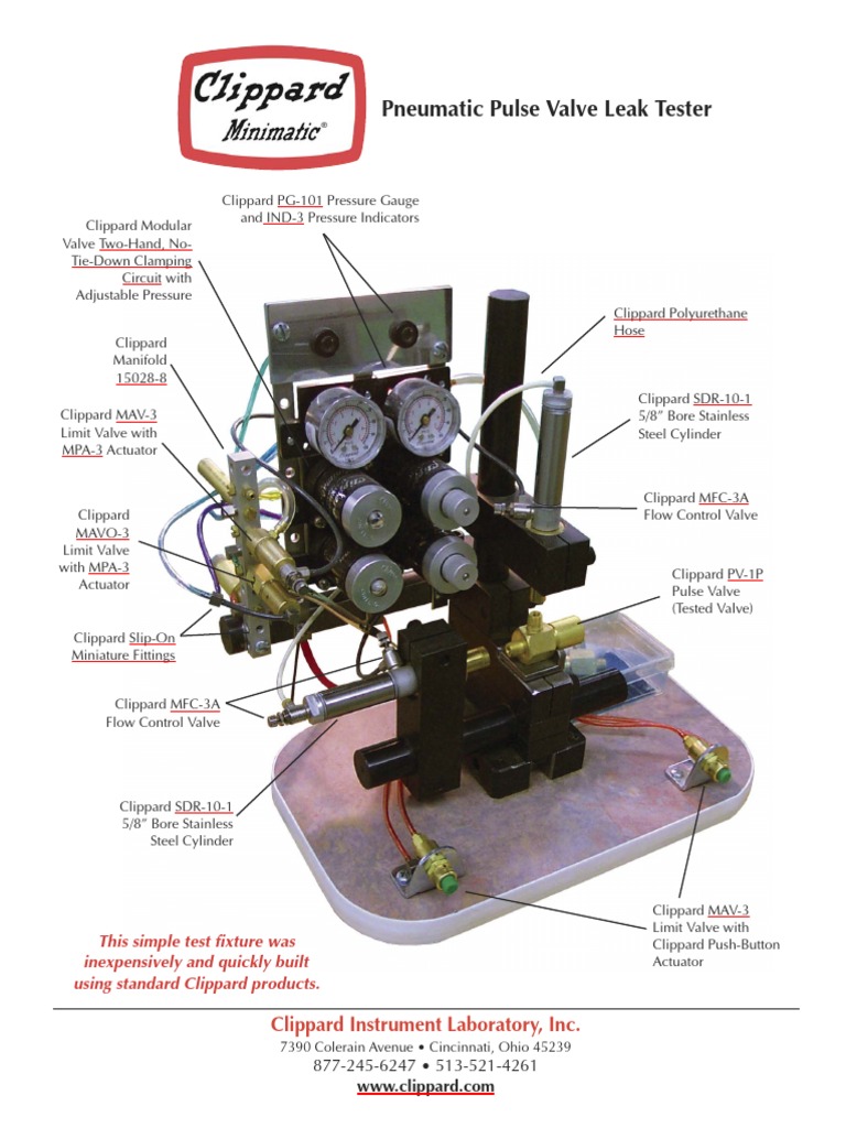 Clippard Valve Leak Tester Application. | PDF | Computers