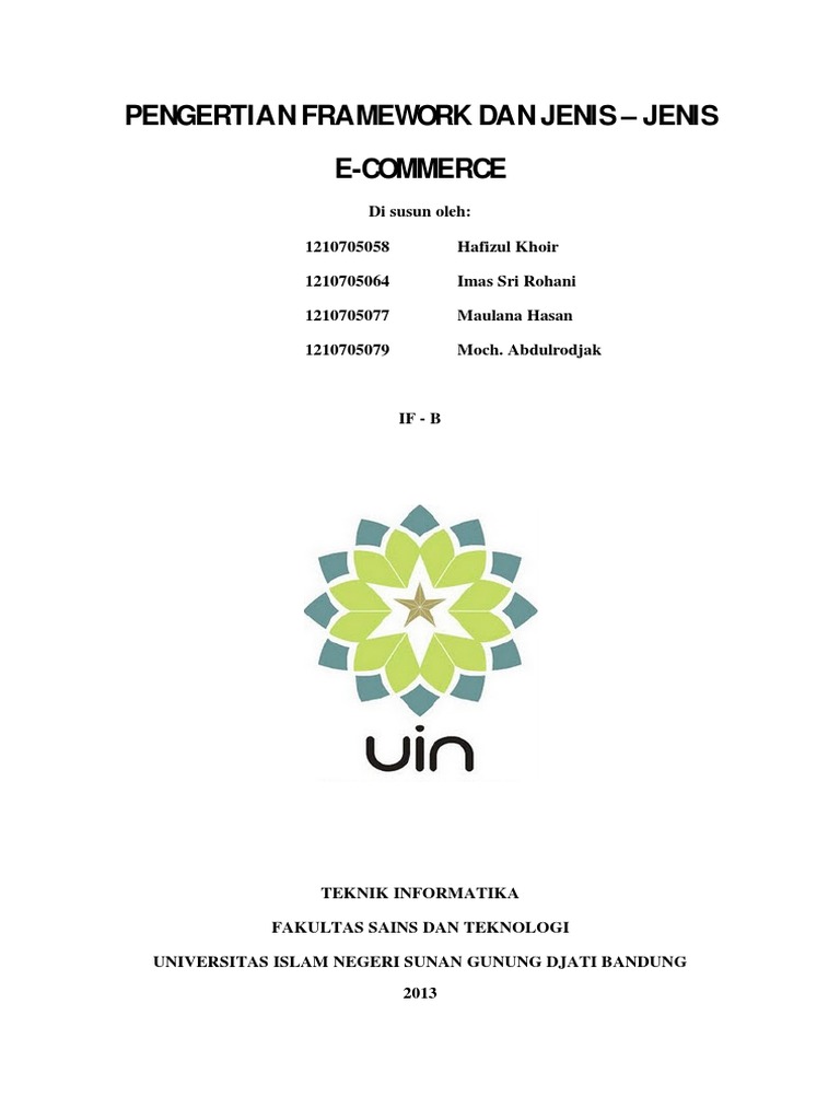 Jenis-Jenis Framework E-Commerce | PDF