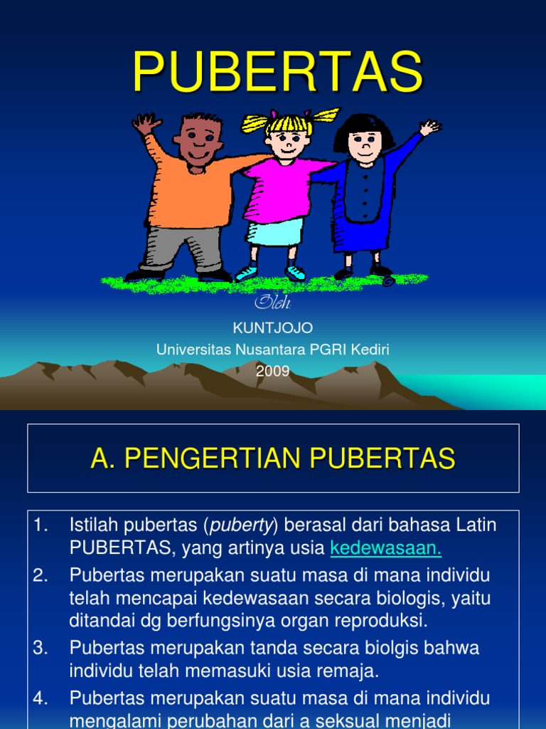 Pubertas | PDF | Pengembangan Diri