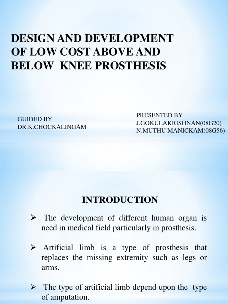 Prosthesis | PDF | Prosthesis | Amputation