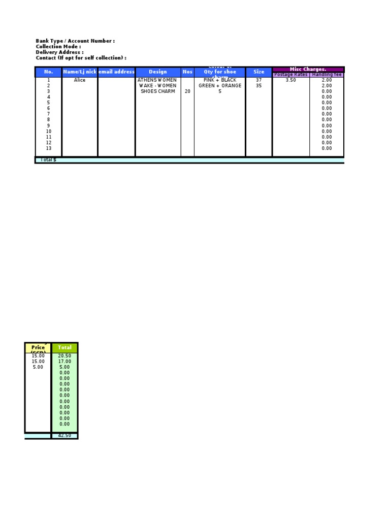 Order Format | PDF
