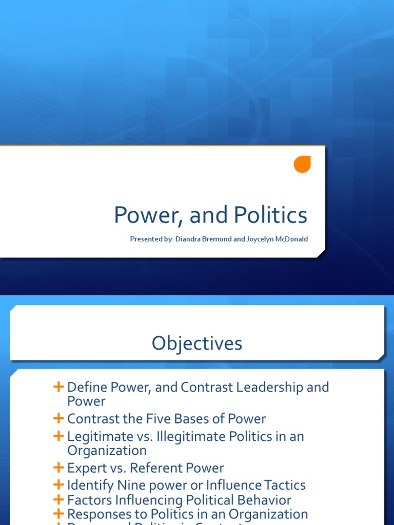 Power Dynamics in Organizations | PDF | Power (Social And Political ...