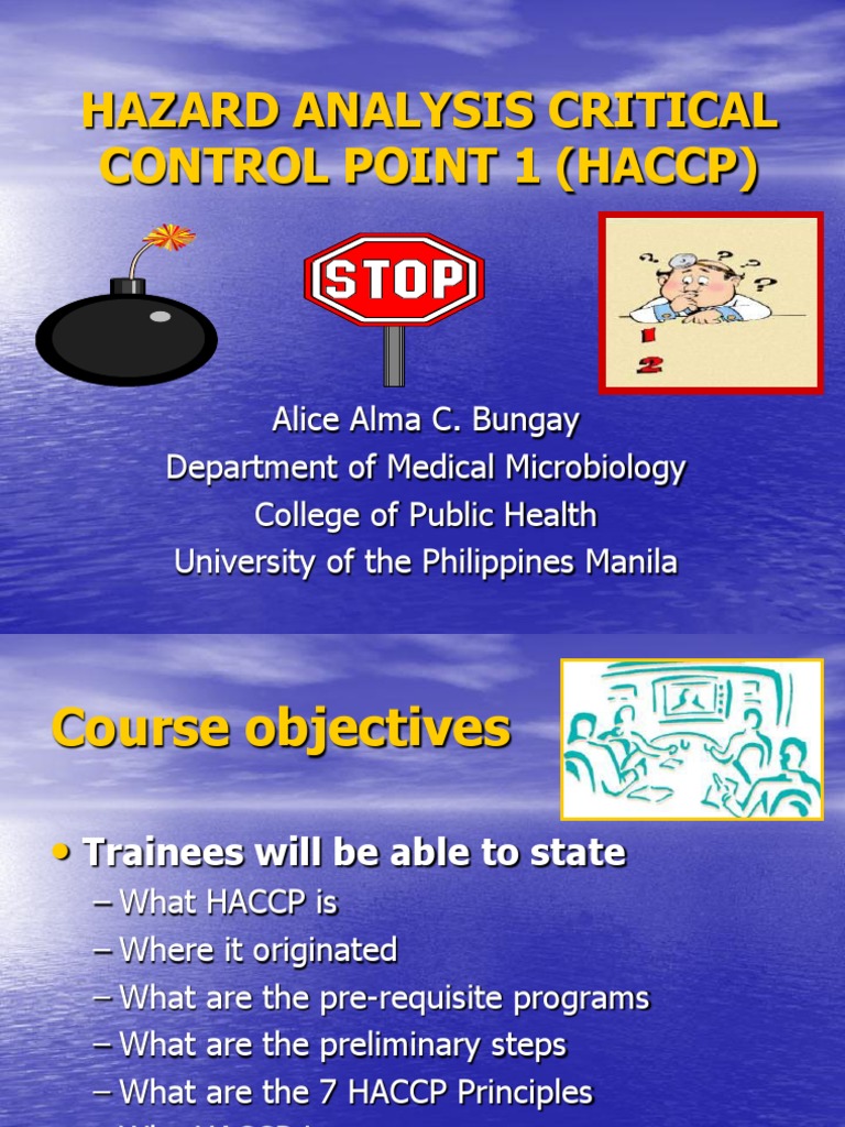 HACCP.ppt | Hazard Analysis And Critical Control Points | Safety
