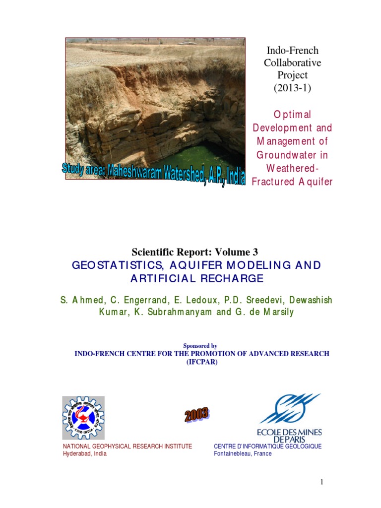 Rep2013-1 Vol3 PDF | PDF | Hydrogeology | Water Resources