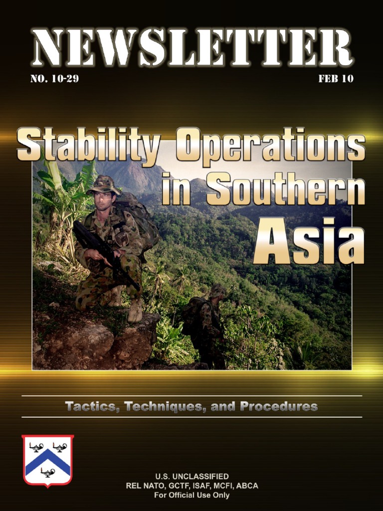 US Army Stability Operations in Southern Asia Newsletter | PDF | Sri ...
