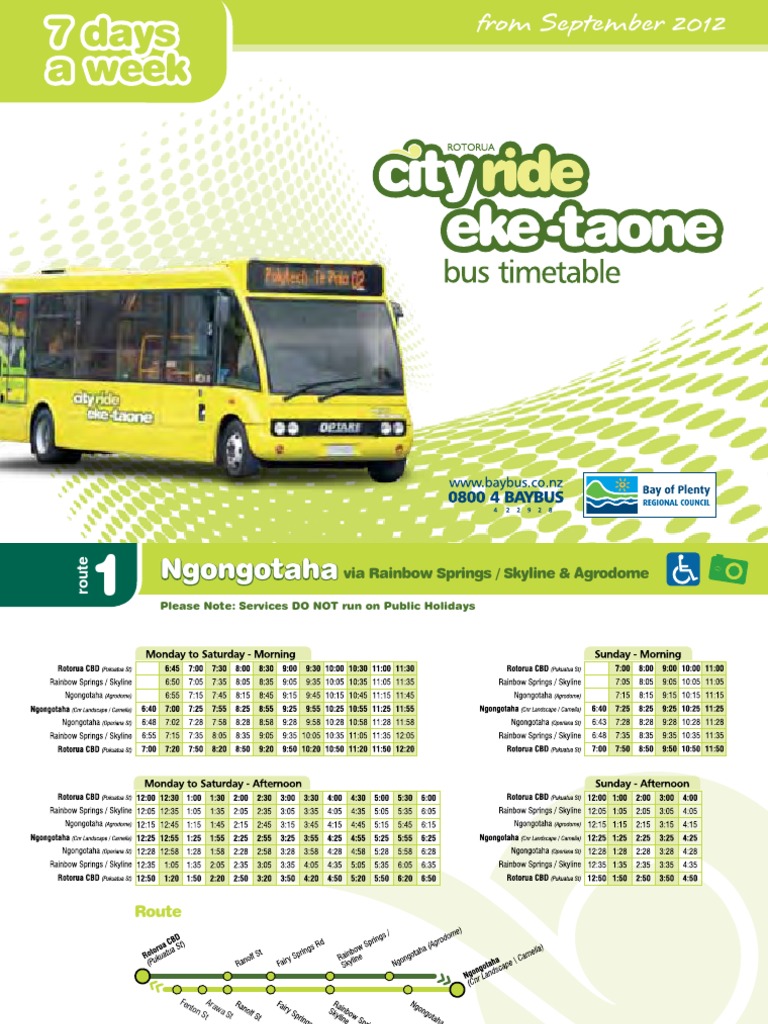 Rotorua Bus Routes PDF | PDF | Bus Transport | Transport