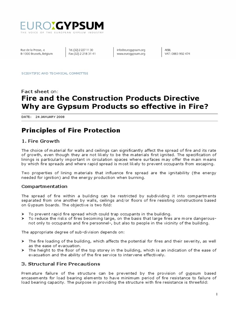 Fire and The Construction Products Directive PDF | PDF | Drywall ...