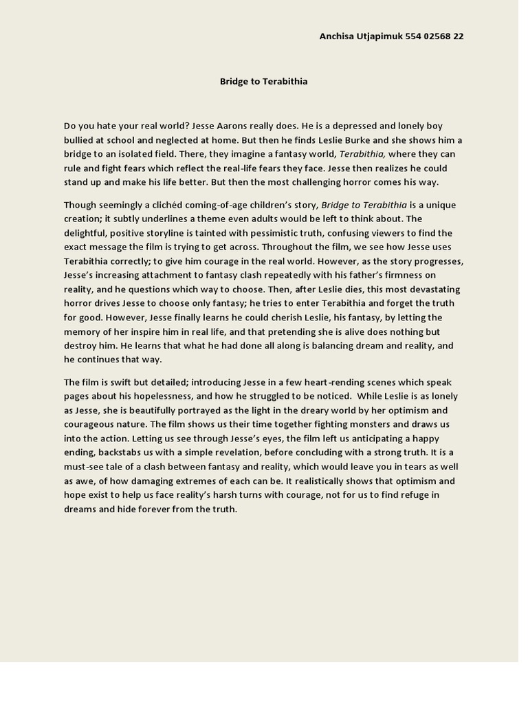 Bridge To Terabithia | PDF