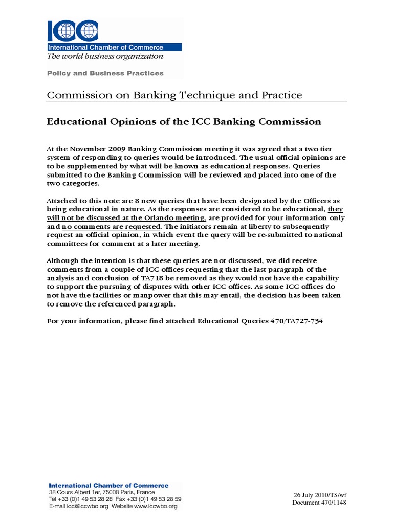 Case studies ICC Letters of Credit | Insurance | Letter Of Credit