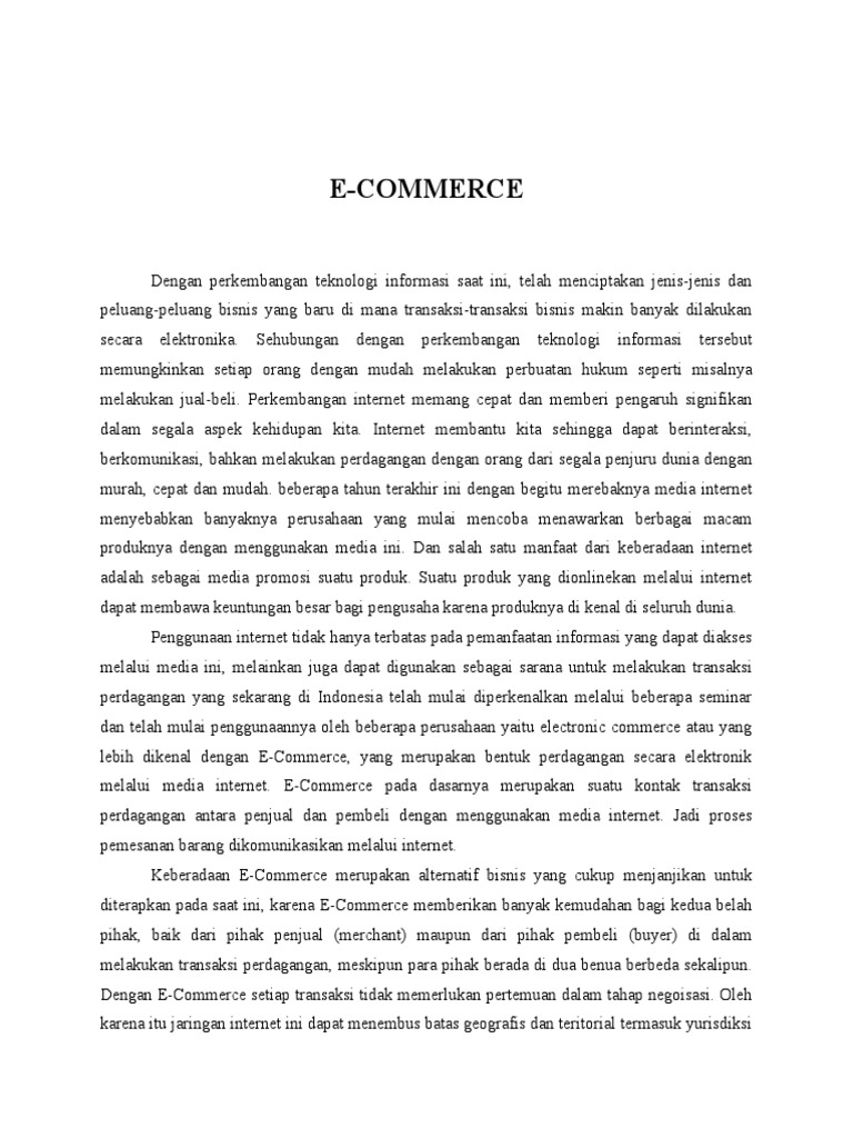 Modul E-Commerce | PDF