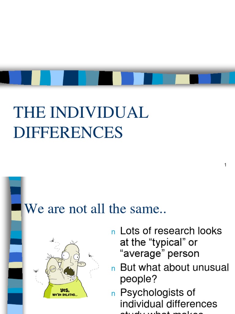 Individual Differences Approach Lecture | PDF