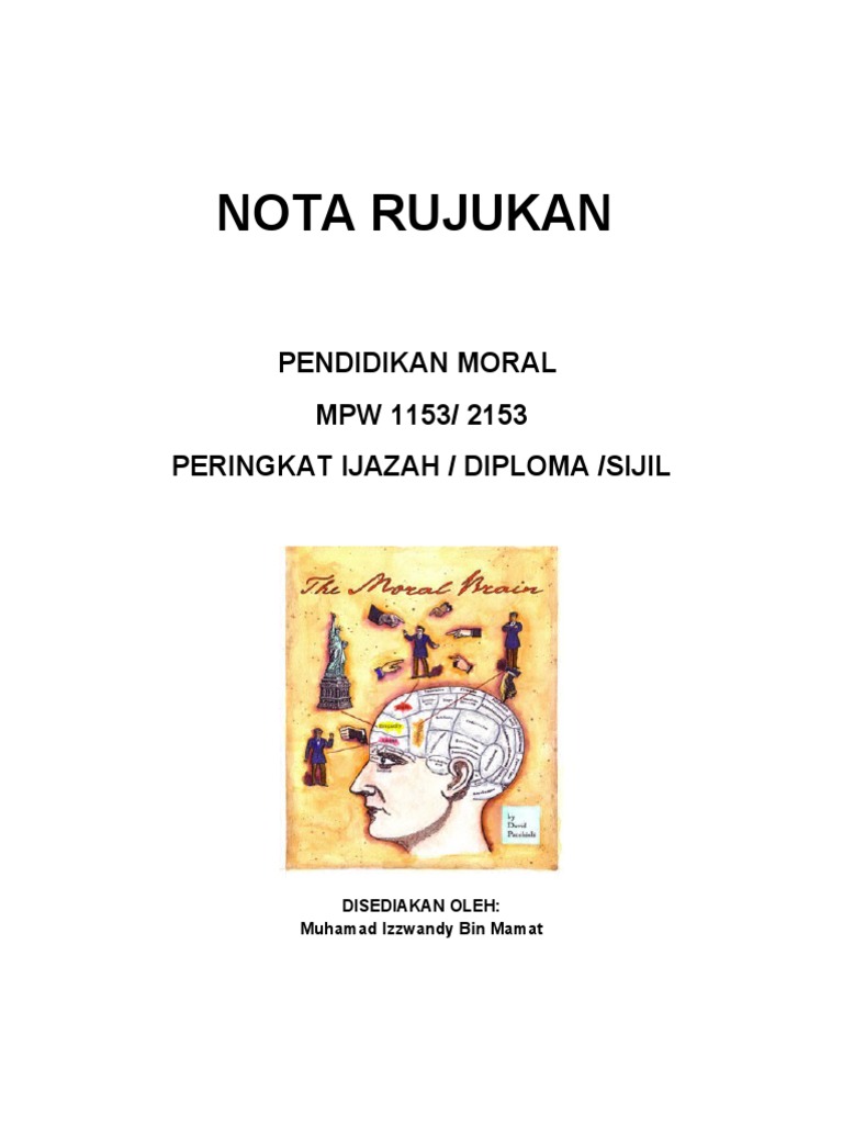 Nota Pendidikan Moral | PDF | Pengembangan Diri