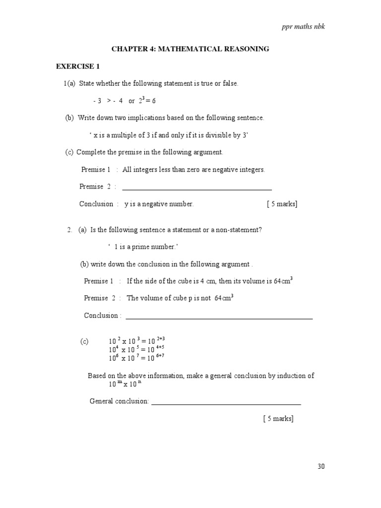 Mathematical Reasoning | PDF | Argument | Prime Number