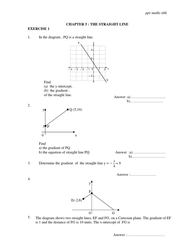 Straight Line | Line (Geometry) | Cartesian Coordinate System