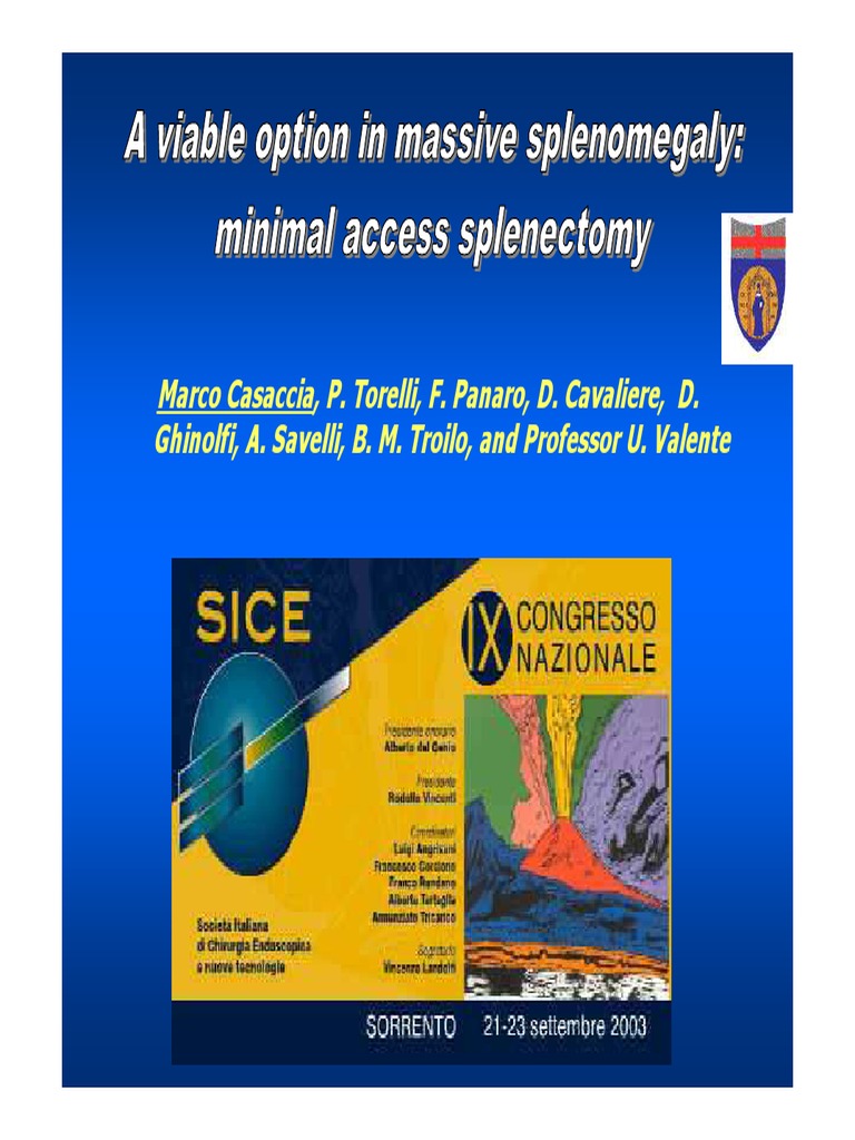 Minimal Access Splenectomy Outcomes | PDF | Wellness | Science ...