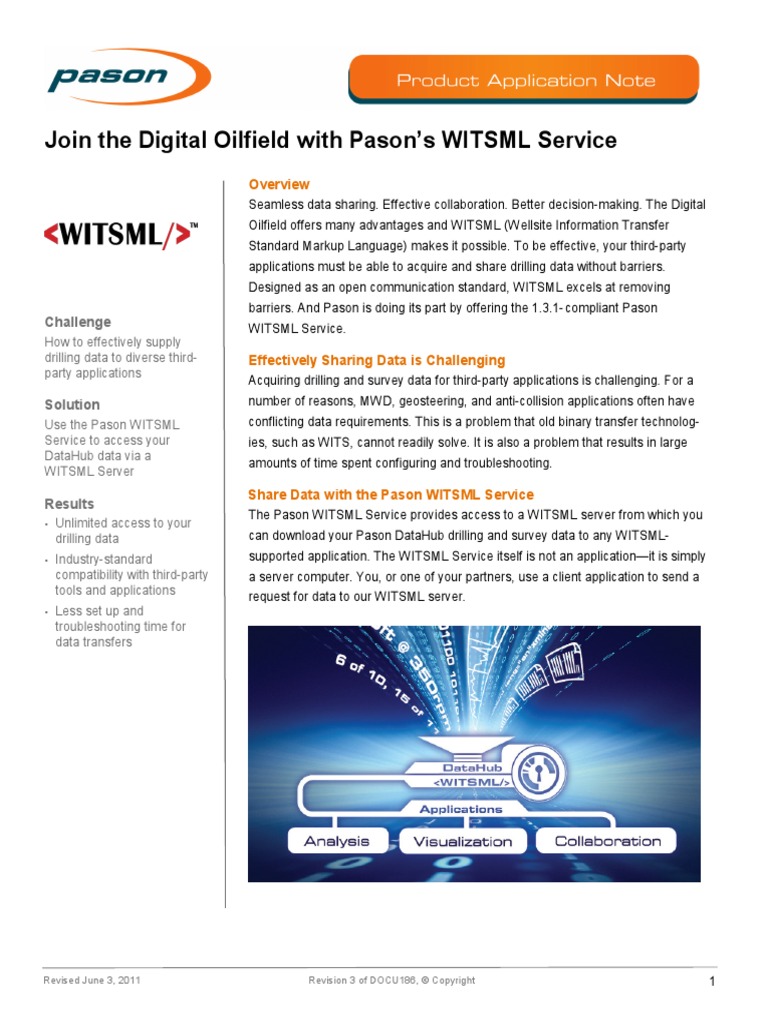 Docu186 en Witsml Product Application Note PDF | PDF | Server (Computing) | Data