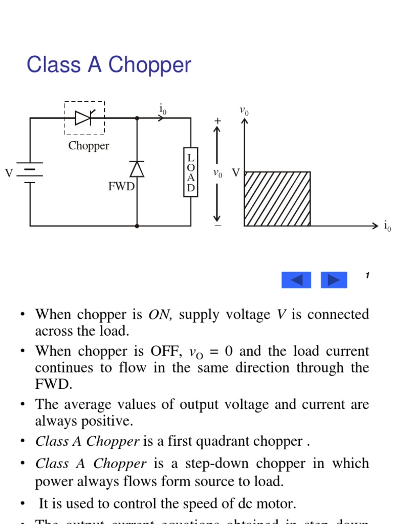 DC-Choppers Class A B C D E | PDF | Amplifier | Voltage