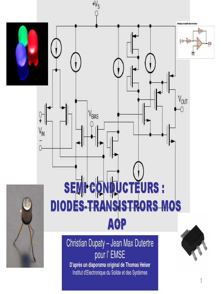 1 Cours Diode Final Web | PDF | Semi-conducteurs | Dopage (semi-conducteur)
