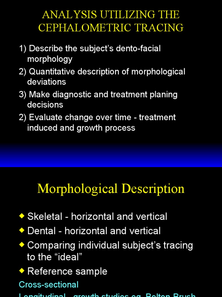 Analysis Utilizing The Cephalometric Tracing | PDF | Mouth | Nature