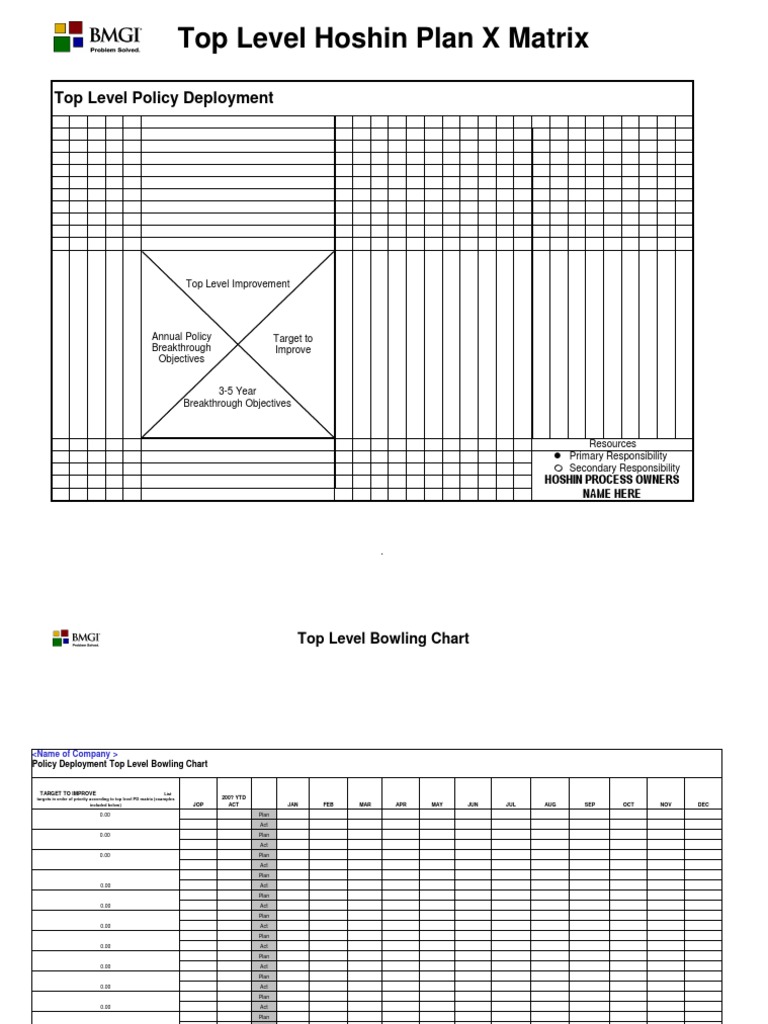 Hoshin Policy Deployment Templates | PDF | Business