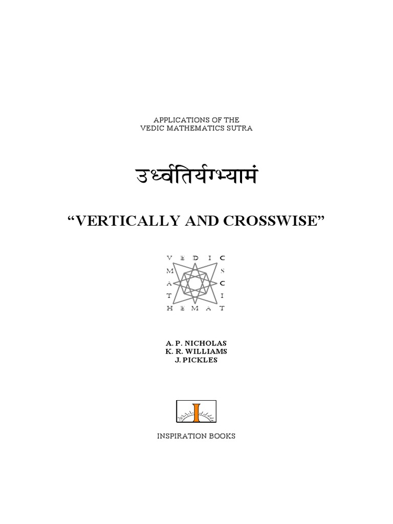 Vertically and Crosswise PDF | PDF | Division (Mathematics) | Equations