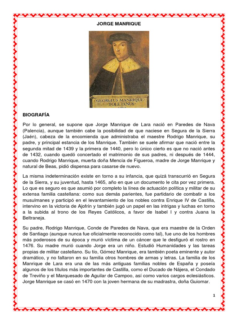 Jorge Manrique | PDF