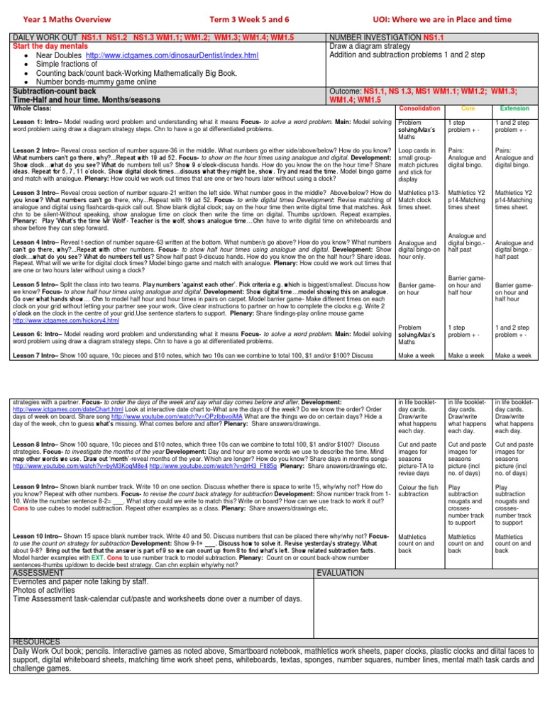 Year 1 Maths Term 3 Week 5 and 6 | PDF | Cognition | Cognitive Science
